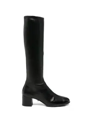 Prada Logo Plaque Knee-high Boots