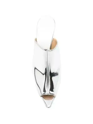 MAISON MARGIELA Metallic Peep-toe Sandals