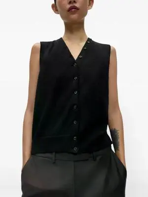 CORDERA Button-up Knitted Waistcoat