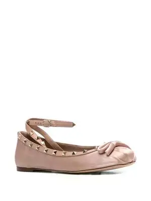 Valentino Garavani Rockstud Bow Ballet Flats