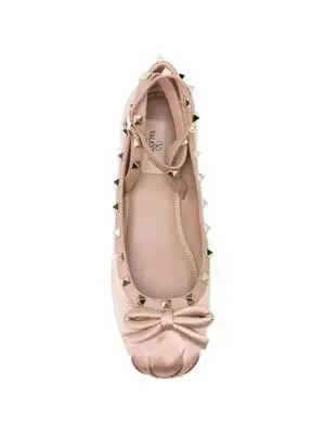 Valentino Garavani Rockstud Bow Ballet Flats