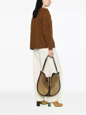 Isabel Marant Étoile Oskan Hobo Stud-embellished Shoulder Bag