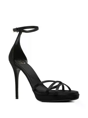 Valentino Garavani Satin Platform Stiletto Sandals
