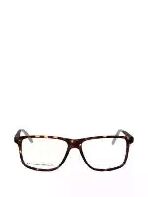 Under Armour Tortoiseshell-effect Rectangle-frame Glasses - Brown