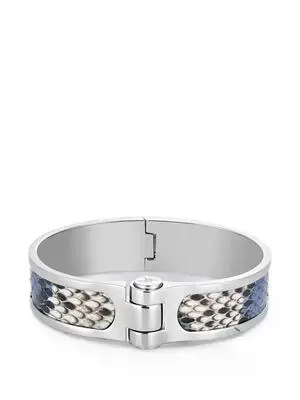 KWANPEN Snakeskin-effect Bangle Bracelet - Silver