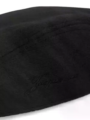 Jacquemus Logo-embroidered Flat Cap