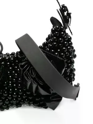 INNERRAUM Floral Appliqué Beaded Mini Bag