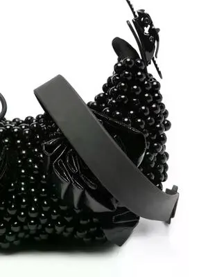 INNERRAUM Floral Appliqué Beaded Mini Bag
