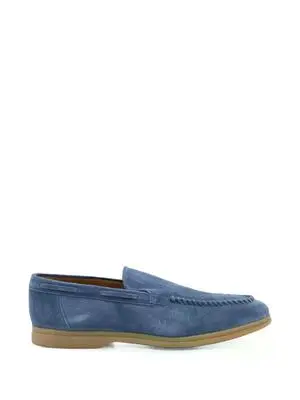 Eleventy Suede Slip-on Loafers - Blue
