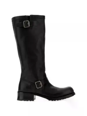 Prada Shard Buckle-strap Boots
