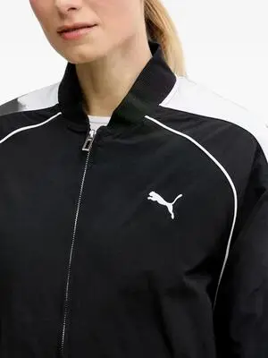 PUMA T7 Logo-embroidered Bomber Jacket