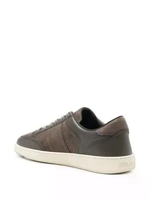 FERRAGAMO Panelled Leather Sneakers