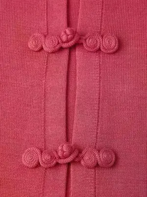 Shanghai Tang Silk Frog Fastening Cardigan