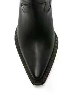 Chloé Azelan Embroidered Leather Cowboy Boots