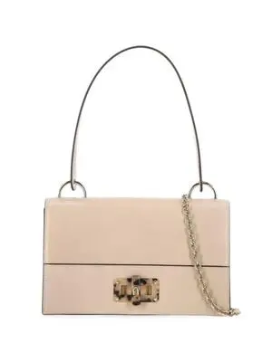 Furla Tortoiseshell-effect Logo Plaque Shoulder Bag - Neutrals
