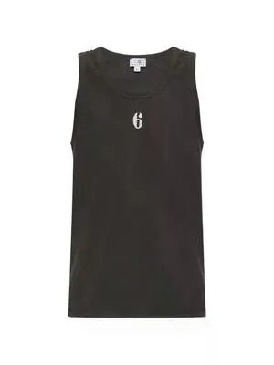 MAISON MARGIELA Logo-print Tank Top - Grey