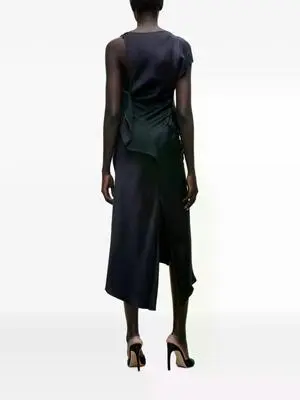 Victoria Beckham Kyra Draped Midi Dress