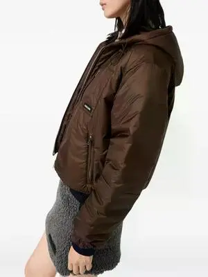 Miu Miu Cropped Ripstop Down Jacket