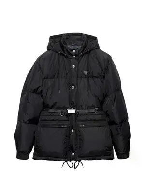 Prada Re-nylon Down Jacket With Hood