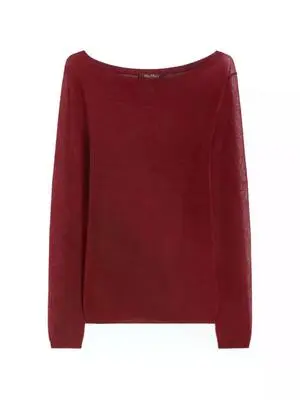 Max Mara Boat-neck Long-sleeve Top