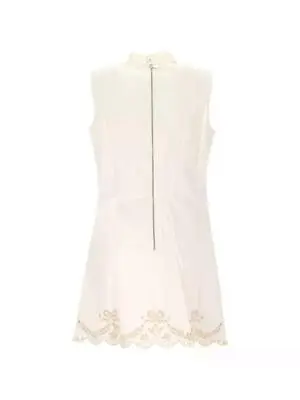 SELF-PORTRAIT Bow Detail Broderie-anglaise Mini Dress