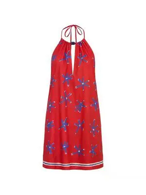 Staud Dani Halterneck Mini Dress
