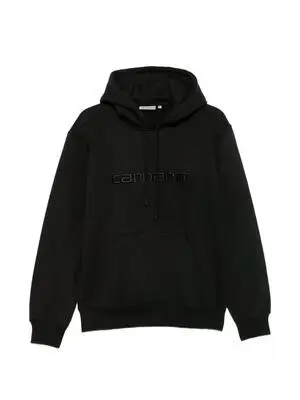 Carhartt Work In Progress Embroidered Logo Hoodie - Black