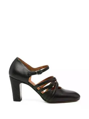 Chie Mihara Strappy Leather Heeled Pumps