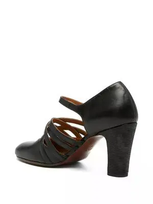 Chie Mihara Strappy Leather Heeled Pumps