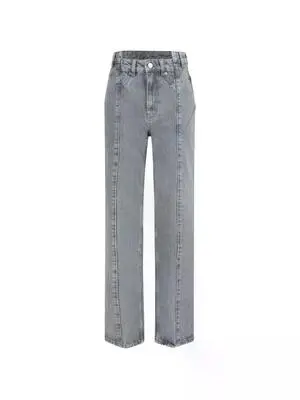 GANNI Logo Patch Belt Loop Jeans