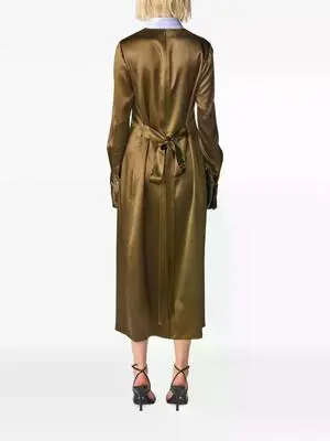 Monse Sunflower-print Long-sleeve Midi Dress