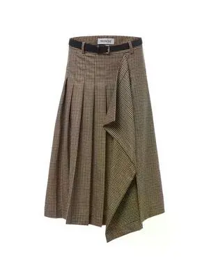 Monse Pleated Wrap Midi Skirt