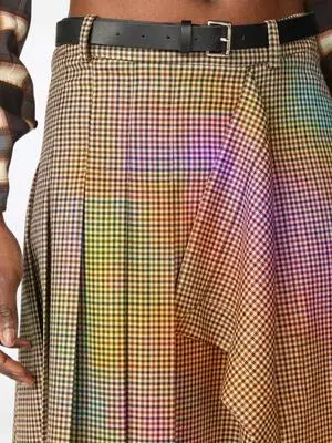 Monse Pleated Wrap Midi Skirt