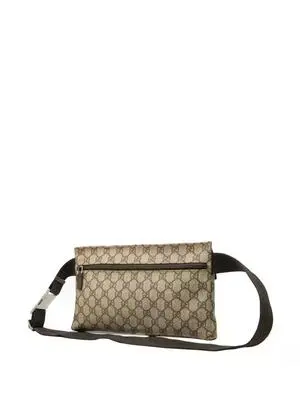 Gucci Gg Supreme Double Pocket Belt Bag