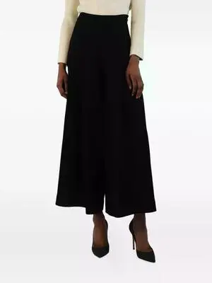 EMILIA WICKSTEAD Wool Crepe Wide-leg Culotte Trousers