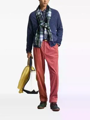 Polo Ralph Lauren Wool-cashmere Jumper With Suede Elbow Patches - Blue