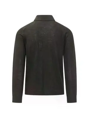 Premiata Long-sleeve Polo Sweater - Black