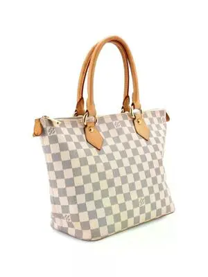 LOUIS VUITTON Saleya Handbag Damier Pm Tote Bag - White