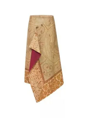 PIERRE-LOUIS MASCIA Paisley-motif Wrap Skirt