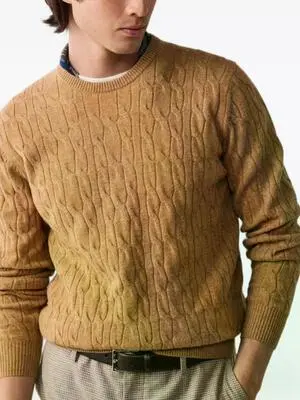 HACKETT LONDON Cable-knit Lambswool Knit