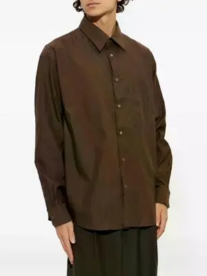LEMAIRE Regular Shirt In Washed Cotton Silk