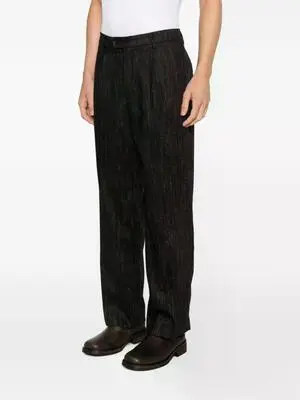 AMARANTO Pleated Straight-leg Trousers
