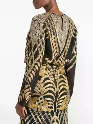 TEMPERLEY LONDON Horatio Sequin Embellished Blouse