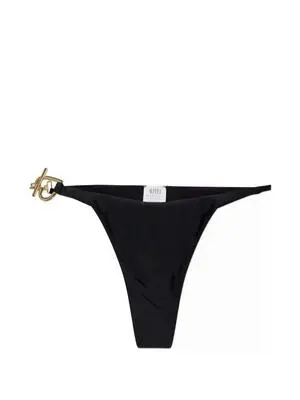 Moschino Heart Charm Bikini Bottoms - Black