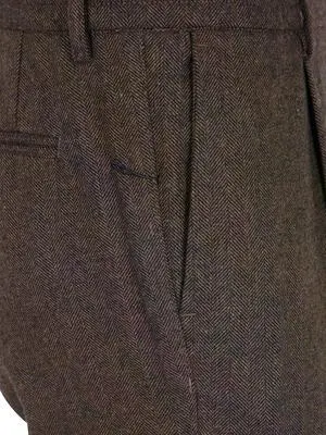 CRUNA Herringbone-pattern Trousers