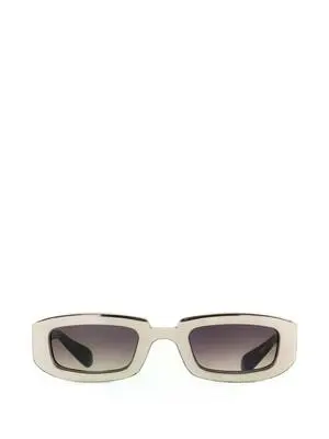JACQUES MARIE MAGE Ryder Rectangular Frame Sunglasses - Silver