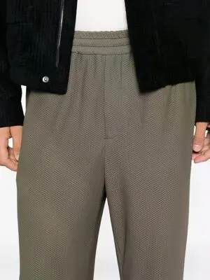 Giorgio Armani Textured Elasticated-waist Trousers