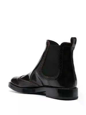 TOD'S Brogue-detail Chelsea Boots