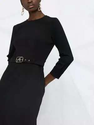 Alberta Ferretti Belted Knee-length Dress