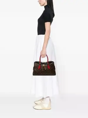 LOUIS VUITTON Monogram Canvas Tuileries Satchel - Brown